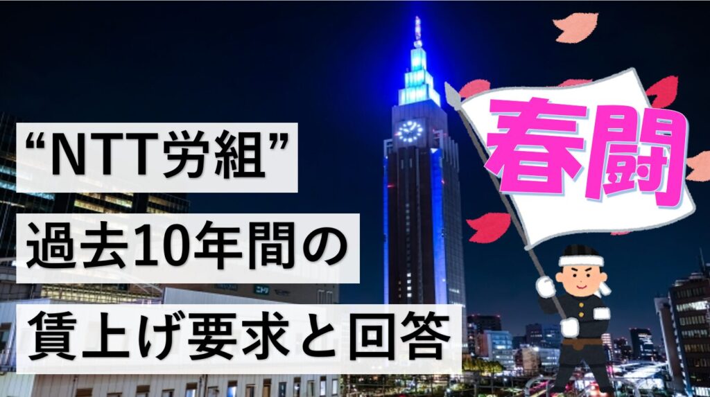 《2026春闘》”NTT労組”2年連続の満額回答なるか？賃上げ要求と回答をチェック！ – 労組ドットコム